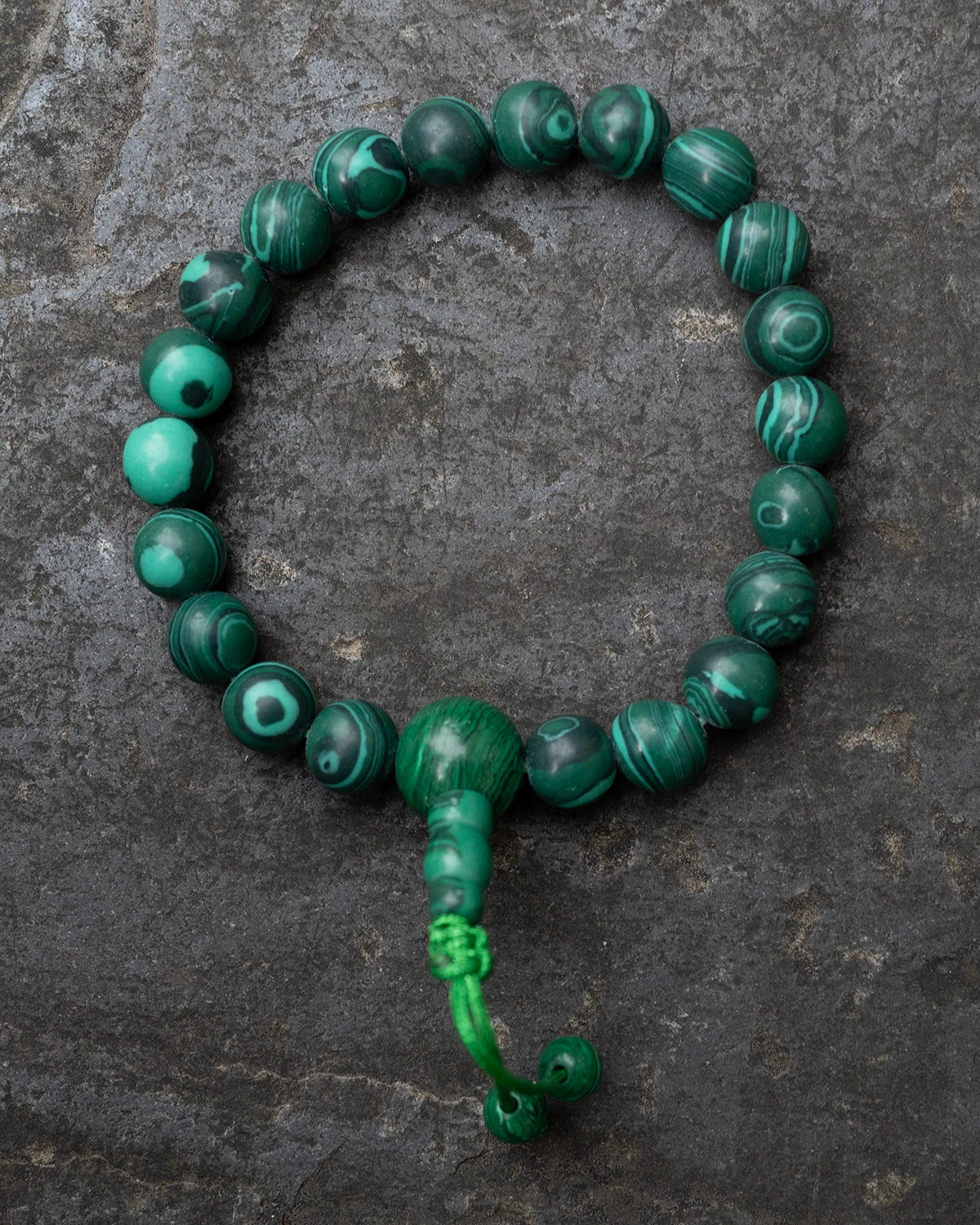 Malachite Wrist Mala - Tibetan Buddhist Prayer & Meditation Beads ...